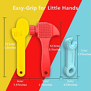 Baby Teething Toys for Babies 0-6 Months, DHOZA Baby Teethers for Babies 6-12 Months, Soft BPA-Free Silicone Chew Gums with Clip Holder, Gift for Baby Must-Haves, Easy to Clean and Freeze - 3 Packs