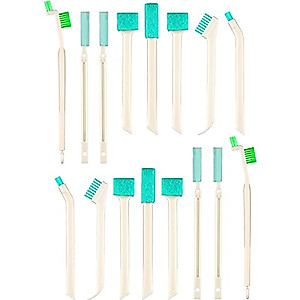 16 Pcs Small Household Cleaning Brushes Deep Detail Crevice Cleaner Brush Set Crevice Cleaning Tool 8 in 1 Detail Cleaning Brush Bottle Cap Brush for Small Holes Corner Space Keyboard Bottle Tile