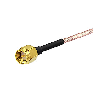 Bingfu SMA Female Bulkhead Mount to SMA Male RG316 Antenna Extension Cable 6 inch 15cm 2-Pack Compatible with 4G LTE Router Gateway Cellular SDR USB Dongle Receiver