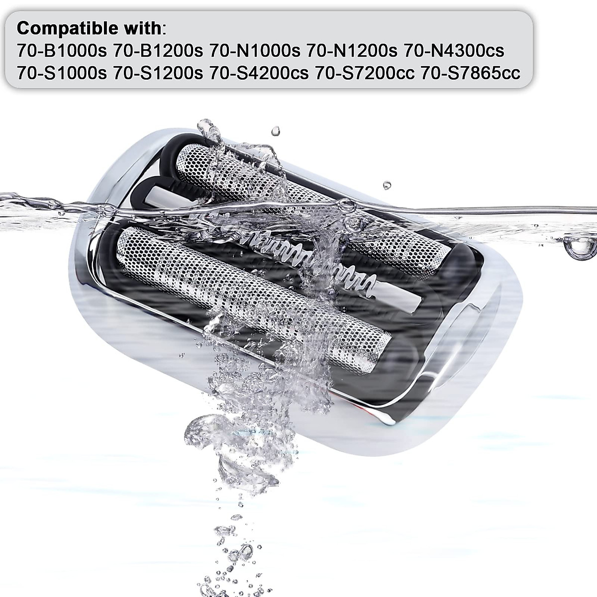 73s Series 7 Shaver Head Compatible with Braun, Electric Shaver 73s Replacement Head, Compatible with Braun Shavers 73s