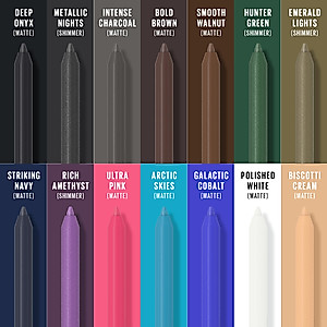 MAYBELLINE New York Tattoo Studio Long-Lasting Sharpenable Eyeliner Pencil, Glide on Smooth Gel Pigments with 36 Hour Wear, Waterproof Emerald Lights 0.04 oz