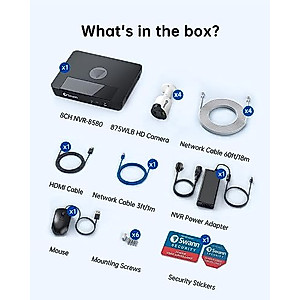 SWANN Master 4K 8 Channel Home Security Camera System, 2TB NVR, 4 PoE IP Cameras Outdoor, 8MP Wired Surveillance CCTV, Heat Motion Vehicle Detection, LED Light, 24/7 Recording Security Camera, 876804