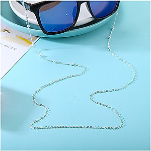 EJOQSON Glasses Strap Beaded Eyeglass Chains Eye Glass Holders Necklaces String Women Eyewear Retainer Chain Elegant Lanyard