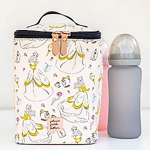 Petunia Pickle Bottom Baby Cooler Bag | Perfect for Baby Bottles and Snacks | Disney Beauty and The Beast | Insulated & Reusable Bottle Cooler and Baby Holder | Disney Baby | Whimsical Belle