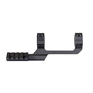 Monstrum Alpha Series 1-4x24 FFP Rifle Scope | Flat Dark Earth | Monstrum Scope Mount with 45 Degree Offset Picatinny Rail Mount | Bundle