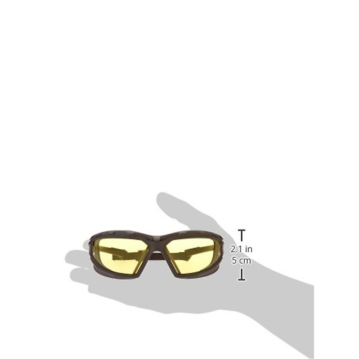 Pyramex Safety Highlander XP Eyewear, Black-Gray Frame/Sky Red Mirror Anti-Fog Lens