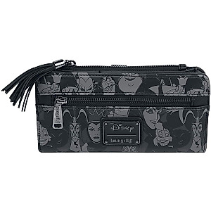 Loungefly Disney Villains Debossed All Around Faux Leather Zip Wallet (one size, Multi)