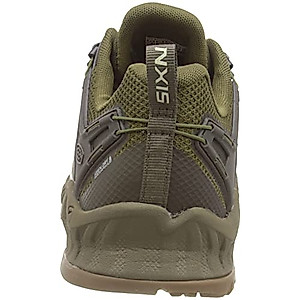 KEEN Men's NXIS Evo Low Height Waterproof Fast Packing Hiking Shoes, Dark Olive/Black Olive, 11