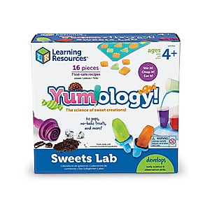 Learning Resources Yumology Science Sweets Lab,STEM Toys, Candy Experiments, Science Kit for Kids, Fun Gifts for Kids, 16 Pieces, Ages 4+