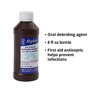 McKesson Antiseptic Hydrogen Peroxide 3% Strength 8oz Bottle (12 Bottles)