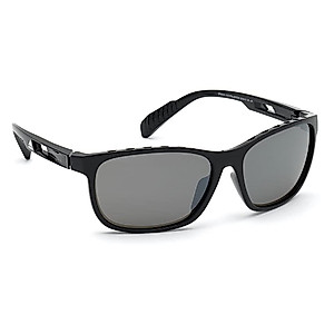 Sunglasses Adidas Sport SP 0014 01D Shiny Black/Smoke Polarized Lenses