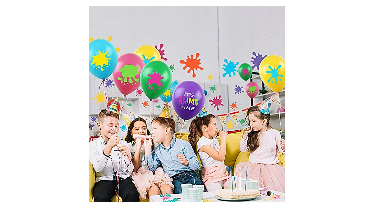 Colorful 50Pcs Slime Balloons for Fun Parties