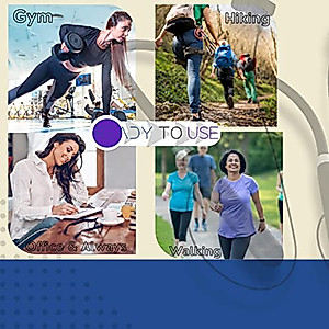 U-Listen PRO KT-N33 Wireless Bluetooth Neckband Headphone Super Bass Noise Reduction HD Mic Type C Foldable New Ergonomic Design Trendy Comfy Gym Sport Around The Neck by Turbootech(Blue)