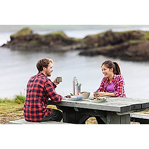 FOODLE Wheat Straw Dinnerware Sets for 4 - Lightweight & Unbreakable Dishes - Microwave & Dishwasher Safe - Perfect for Camping, Picnic, RV, Dorm - Plates, Cups and Bowls - Great for Kids & Adults