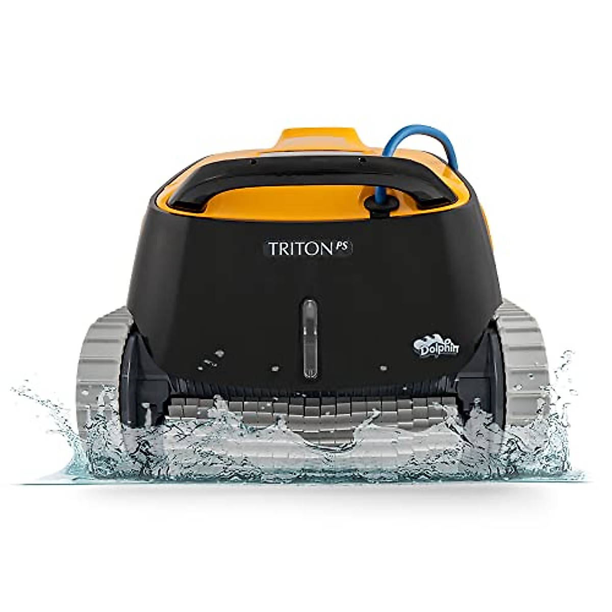Dolphin Triton PS Robotic Pool [VACUUM] Cleaner - Ideal for In Ground Swimming Pools up to 50 Feet - Powerful Suction to Pick up Small Debris - Extra Large Easy to Clean Top Load Filter Basket