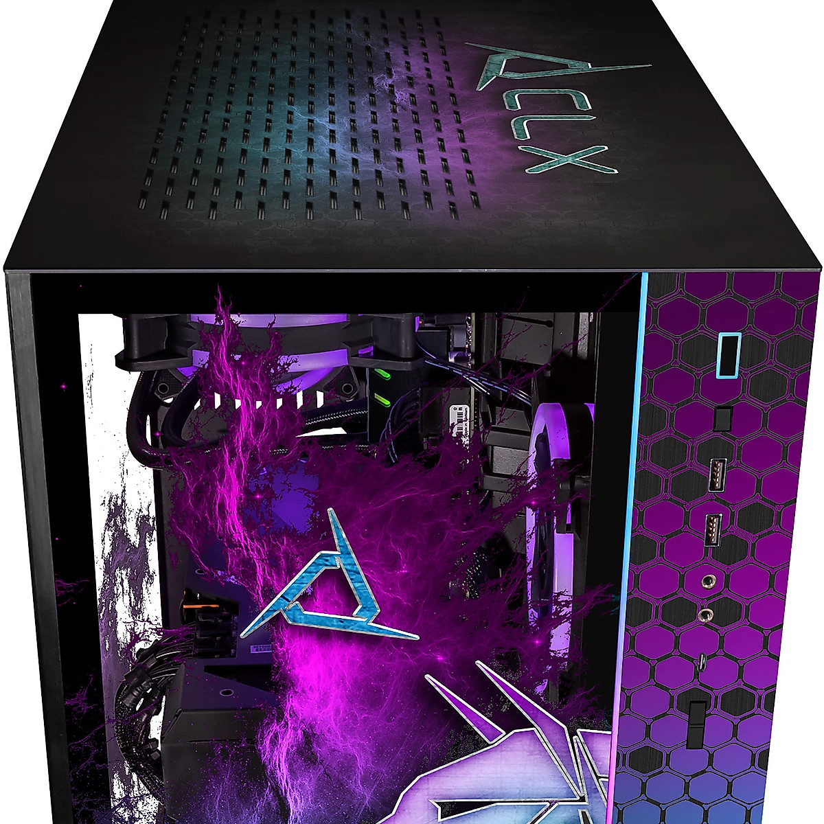 CLX HATHOR Dual Gaming/Streaming PC - PC1: Intel Core i9 13900KF 3.0GHz, GeForce RTX 4090, 1TB SSD, 6TB HD, 64GB DDR5 RGB Memory, PC2: Intel NUC 12 i7 Compute Element