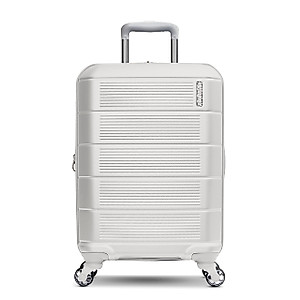 American Tourister Stratum 2.0 Expandable Hardside Luggage with Spinner Wheels, Carry-On, White