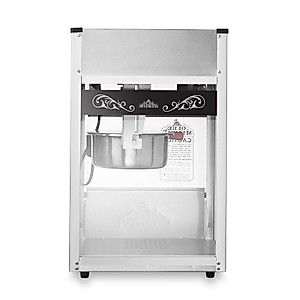 Olde Midway Commercial Popcorn Machine Maker Popper with 8-Ounce Kettle - Black