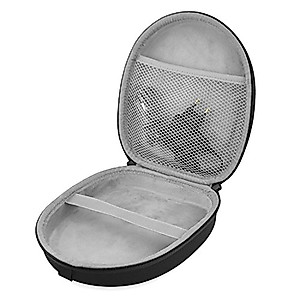 Linkidea Headphones Carrying Case Compatible with Bose QuietComfort 35, QC45, QC35 II, QCSE, AE2, SoundLink, SoundTrue Case, Protective Hard Shell Travel Bag with Cable, Charger Storage (Black)