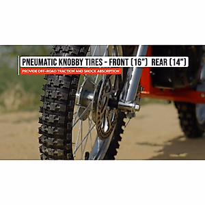 Razor MX500 Red Dirt Rocket High-Torque Electric Motorcycle Dirt Bike for Adult