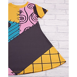 Nightmare Before Christmas Dress Girls Sally Cosplay Fancy Dress Up 3-4 Years Multicoloured