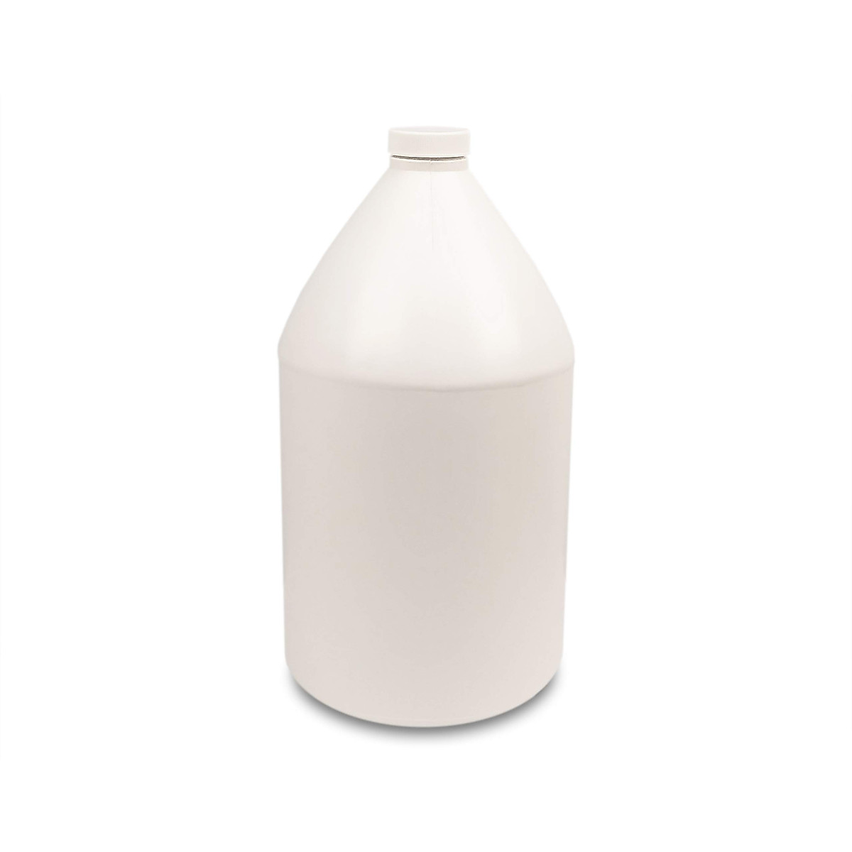 Empty HDPE Bottle, Jug Style, 1 gal, Plastic with Lid (White)