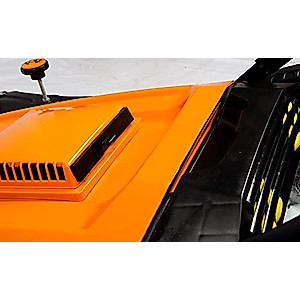 Industrial Floor Sweeper with Triple Brooms, 38 inch Outdoor and Indoor Hand Push Floor Sweeper, 38,000 Square feet per Hour, 12 gal Waste Container