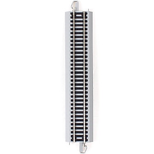 Bachmann Trains Snap-Fit E-Z TRACK WORLD’S GREATEST HOBBY FIRST RAILROAD TRACK PACK - NICKEL SILVER Rail With Grey Roadbed - HO Scale