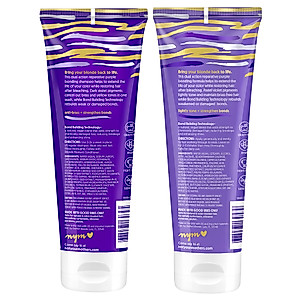 Not Your Mother's Blonde Moment Purple Shampoo and Conditioner (2-Pack) - 8 fl oz - Ideal for Blonde, Highlighted Brunette, Silver Hair - Helps with Bonding, Anti-Brass Toning, Repair, and Hydration
