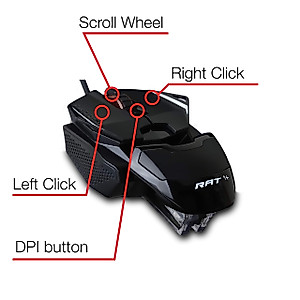 Mad Catz The Authentic R.A.T. 1+ Optical Gaming Mouse