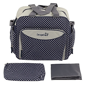 ViaGasaFamido Baby Diaper Bag Waterproof Travel Diaper Tote Single Shoulder Crossbody Multifunctional Mummy Bag Maternity Bag Portable Changing Station Diaper Bag for Boys Girls