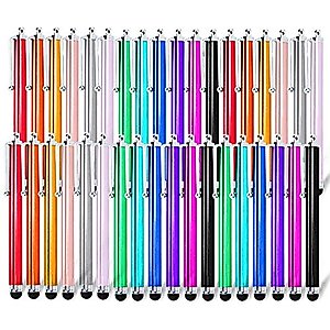 Briout Stylus Pens for Touch Screens, 36 Pack Capacitive Touch Screen Stylus for iPad, iPhone, Tablets, Samsung, Kindle Touch All Universal Touch Screen Devices (12 Multicolor)