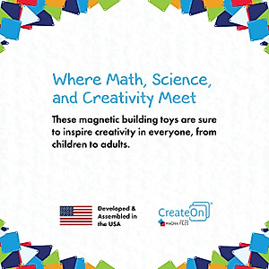 CreateOn Magna-Tiles Limited Edition Grinch Magnetic Building Toys from Dr. Seuss’ “How The Grinch Stole Christmas” Book, Educational Toys for Ages 3+, 19 Pieces