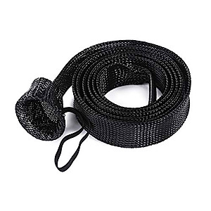 ZHENDUO OUTDOOR 10Pcs Fishing Rod Sleeve Rod Socks 67inches/74.8inches Rod Covers Braided Mesh Rod Protector Fishing Tools Accessories for Bait Casting Sea Fishing Rod (5pcs*1.7m+5pcs*1.9m)