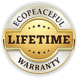 EcoPeaceful 316 Surgical Stainless Steel Mason Jar Lids WIDE Mouth - Rust-proof, Airtight, Leak-proof, BPA-Free, PVC-free, Vegan, Reusable - Not for Canning