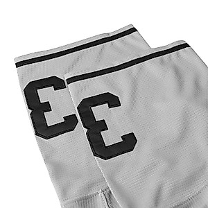 The Sandlot Benny The Jet Rodriguez Michael Squints Palledorous Alan Yeah-Yeah McClennan Bel Air 3D Print Baseball Jersey (XXX-Large, 30-Grey)