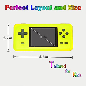 EJEFF AILINDI Toys Kids Games Handheld Games for Kids Large Screen Preloaded HD Classic Retro Gameboy tendo USB Rechargeable Electronic Game Player Birthday (GB50) (GB50)