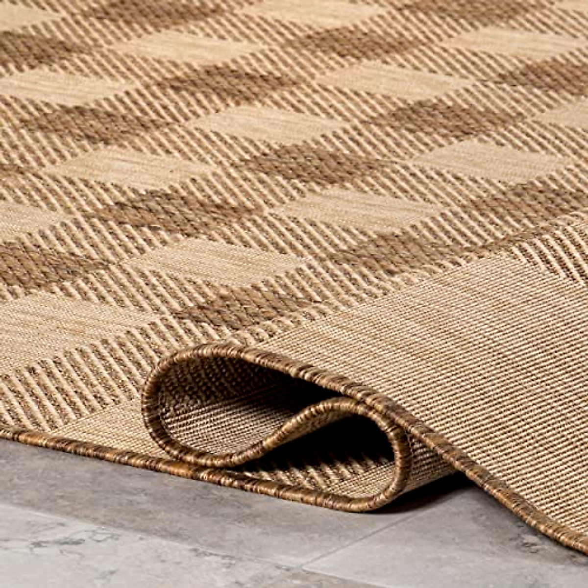 nuLOOM Sandee Casual Plaid Indoor/Outdoor Area Rug, 8' x 10', Beige
