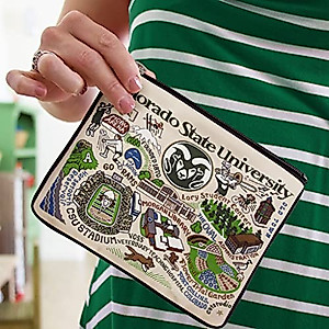 Catstudio Colorado State University Collegiate Zipper Pouch Purse | Holds Your Phone, Coins, Pencils, Makeup, Dog Treats, & Tech Tools