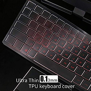 Ultra Thin Keyboard Cover for Newest HP OMEN 15-DC 15.6", Clear Keyboard Protective Skin for HP 15-dc0010nr 15-dc0020nr 15-dc0030nr 15-dc0051nr dc0052nr 15-dc0086nr 15-dc0087nr 15-dc0096nr Laptop