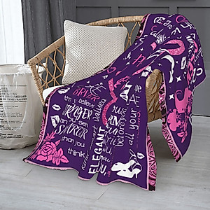 Nelife 21st Birthday Gifts for Her,21st Birthday Blanket,21 Year Old Birthday Gifts,Happy 21st Birthday Decorations for Female Women Girl Bestie Sister Friends 50"X40" (21th)