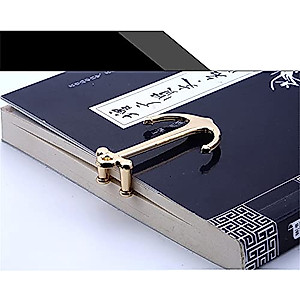 Vbcdgfg 3 Pieces Anchor Bookmarks Book Page Holder Creative Bookmarks Book Page Marker Metal Page Holder for Home Office School Supplies, Gold, 2.6