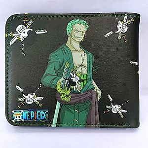 JCvCX Green Pattern PU Leather Short Wallet Bifold Cash Purse Card Hold