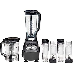 BL770 Mega Kitchen System, 1500W, 72-oz Pitcher, 64-oz. Processor Bowl, (4) Four 16-oz. To-Go Cups