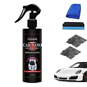 Car Scratch Repair Nano Spray, Car Nano Repairing Spray, Polishing Nano Coating Agent, Fast Repairing Scratch Spray - Scratch Removal For All Car Body (250ML-1PC)