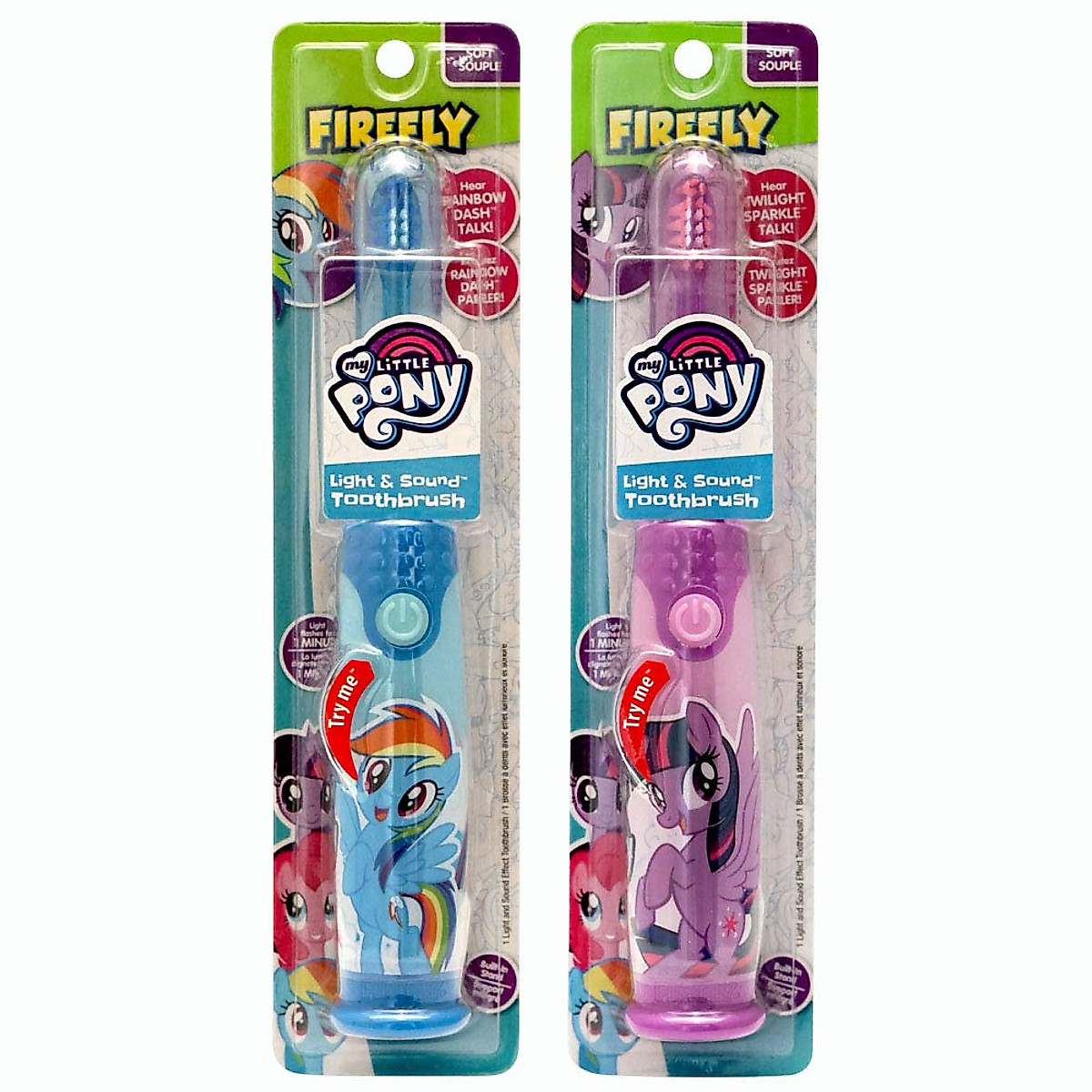 Firefly Corded Electric Light & Sound Kids Toothbrush - My Little Pony