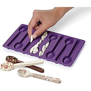 Wilton Spoon-Shaped Silicone Candy Mold, Purple