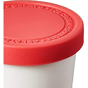 Tovolo Sweet Treat, 6 oz. Mini Tubs Set of 4, Tight-Fitting Silicone Lid, Easy Stacking Reusable Ice Cream Container, 6-Ounces, Assorted
