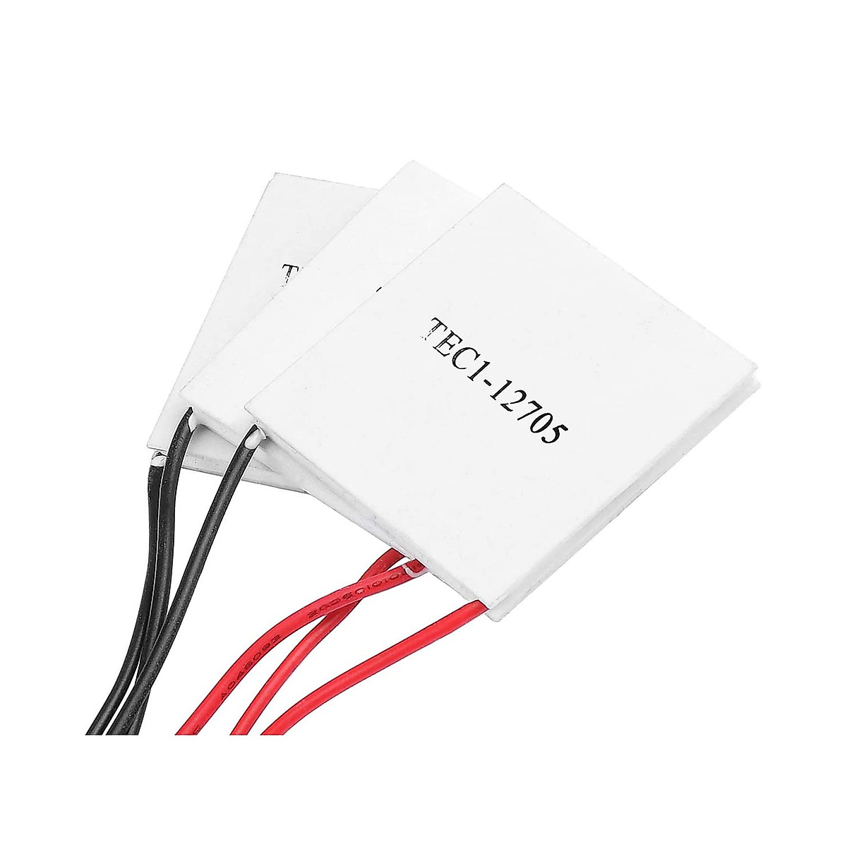 Sumklin TEC1-12715 Peltier Cooling Plate Cooler Module 12V 15A TEC1-12715 Cooling Chip 40x40mm 3PCS Semiconductor Refrigeration Tablets