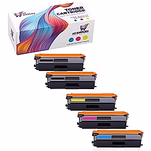 AZ Supplies Toner 5-Pack Compatible with Brother TN-336BK TN-336C TN-336M TN-336Y for Brother DCP-L8400CDN, DCP-L8450CDW, HL-L8250CDN, HL-L8350CDW, MFC-L8650CDW, MFC-L8850CDW